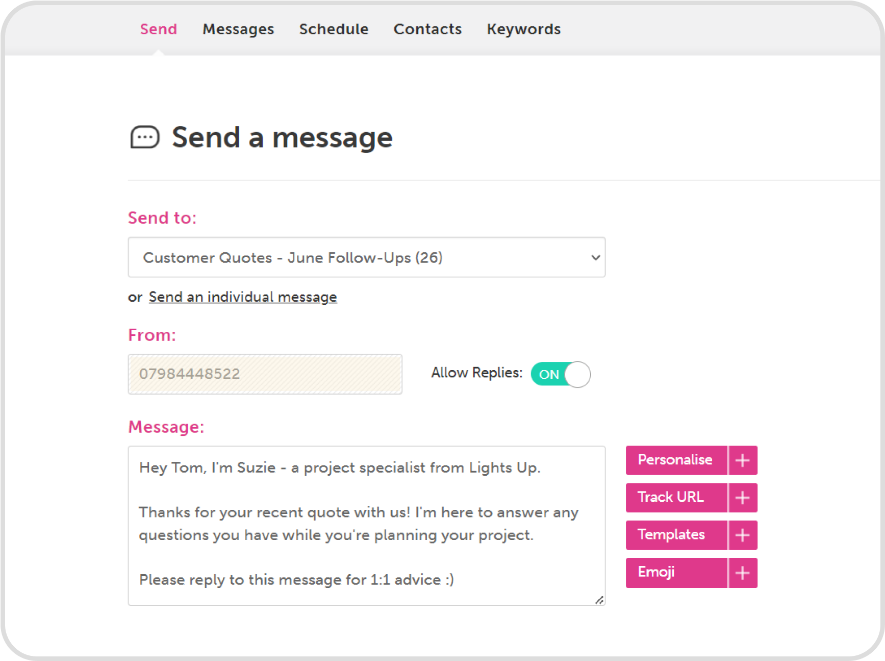 Receiving Replies – Help & Support By FireText